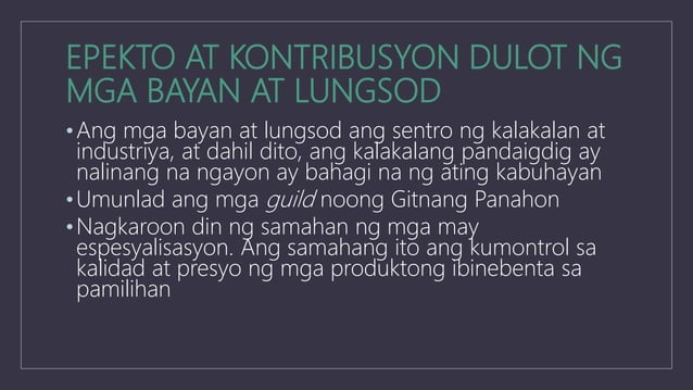 Aralin 6: ANG DAIGDIG SA PANAHON NG TRANSISYON | PPTX