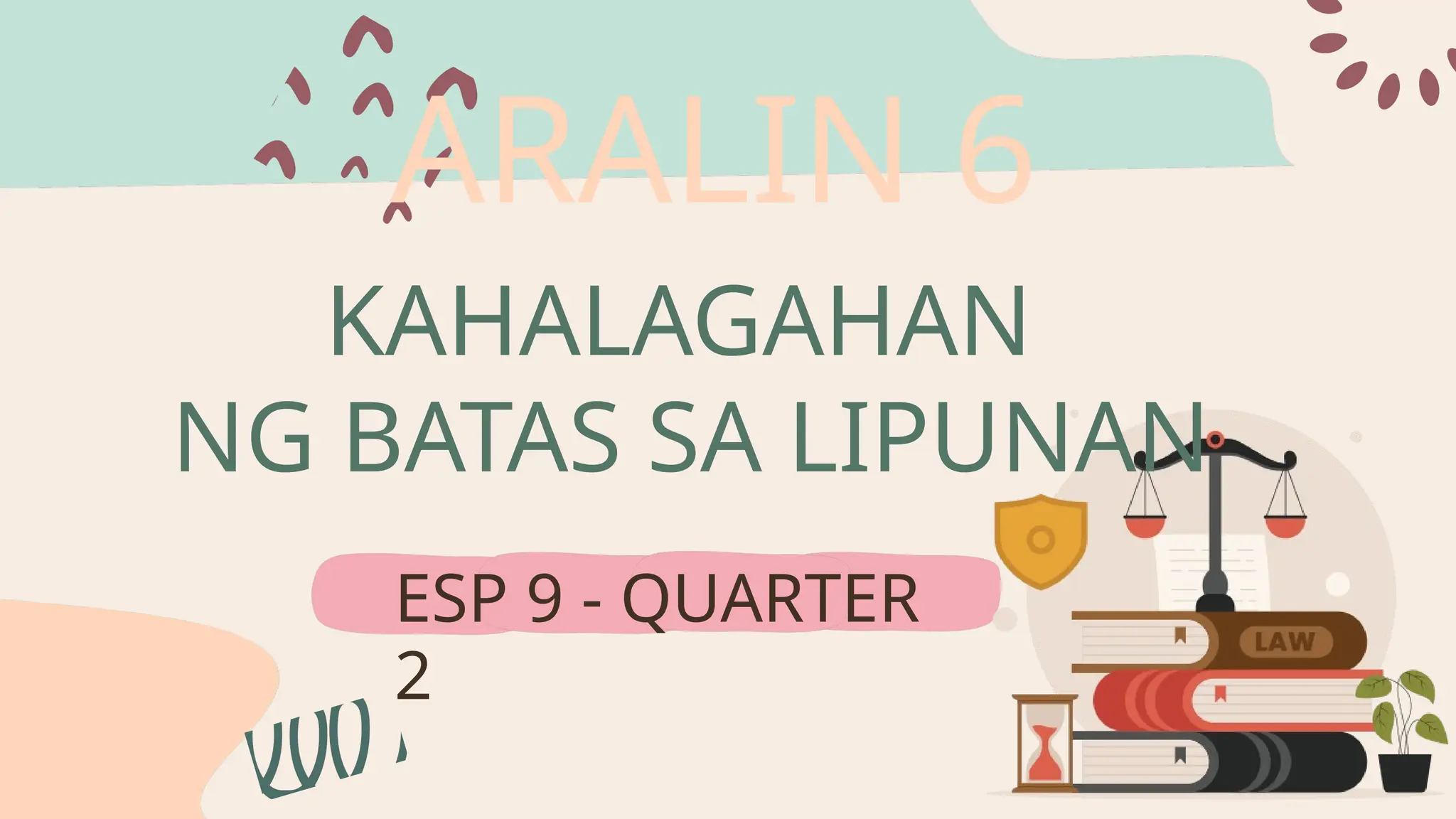 Aralin 6 - Kahalagaan ng Batas sa Lipunan - Q2 Grade 9 PICTURE.pptx