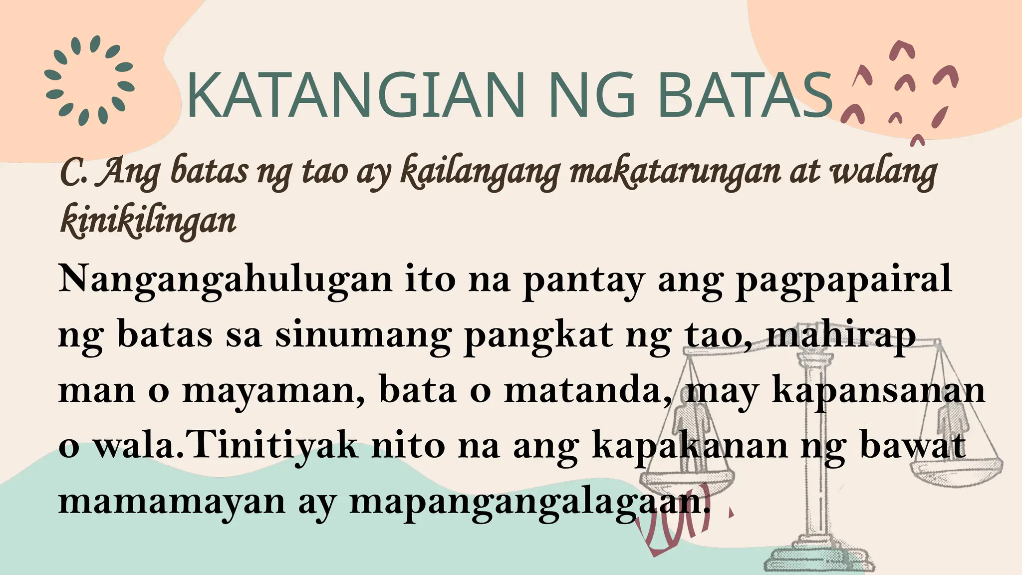 Aralin 6 - Kahalagaan ng Batas sa Lipunan - Q2 Grade 9 PICTURE.pptx