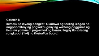 ARALIN 6 - Kaugnayan ng Matalinong Pangangasiwa ng mga Likas na Yaman sa Pag-unlad ng Bansa.ppsx
