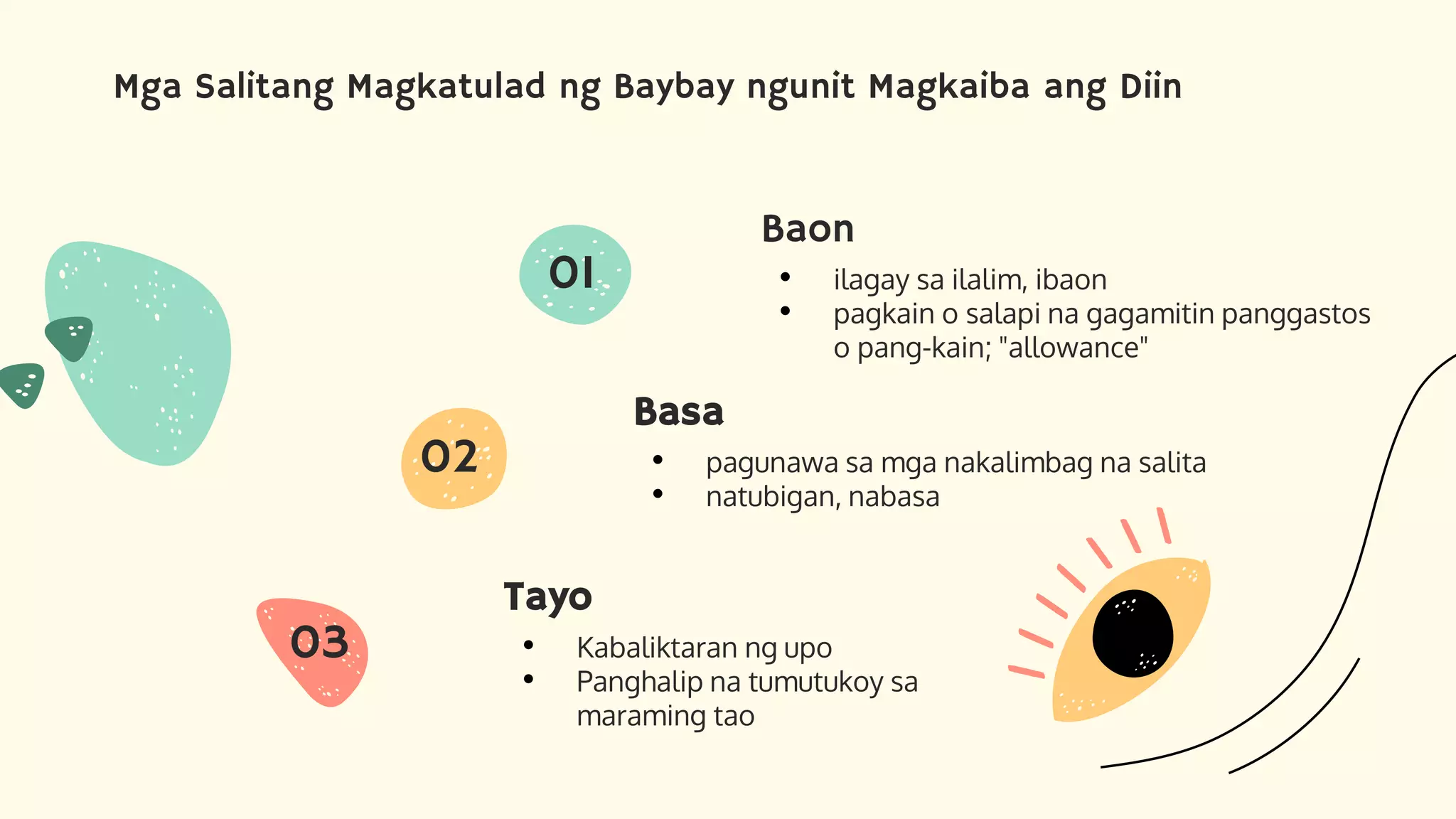 Aralin 6 mga salitang magkatulad ng baybay ngunit magkaiba ng diin | PPTX