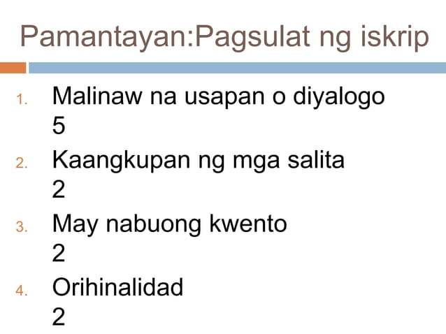 Aralin 6 pagsulat at pagsasadula | PPTX