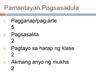 Aralin 6 pagsulat at pagsasadula | PPTX