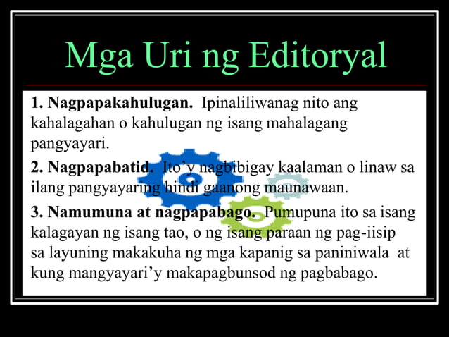 Aralin 6 Pagsulat ng Editoryal | PPTX