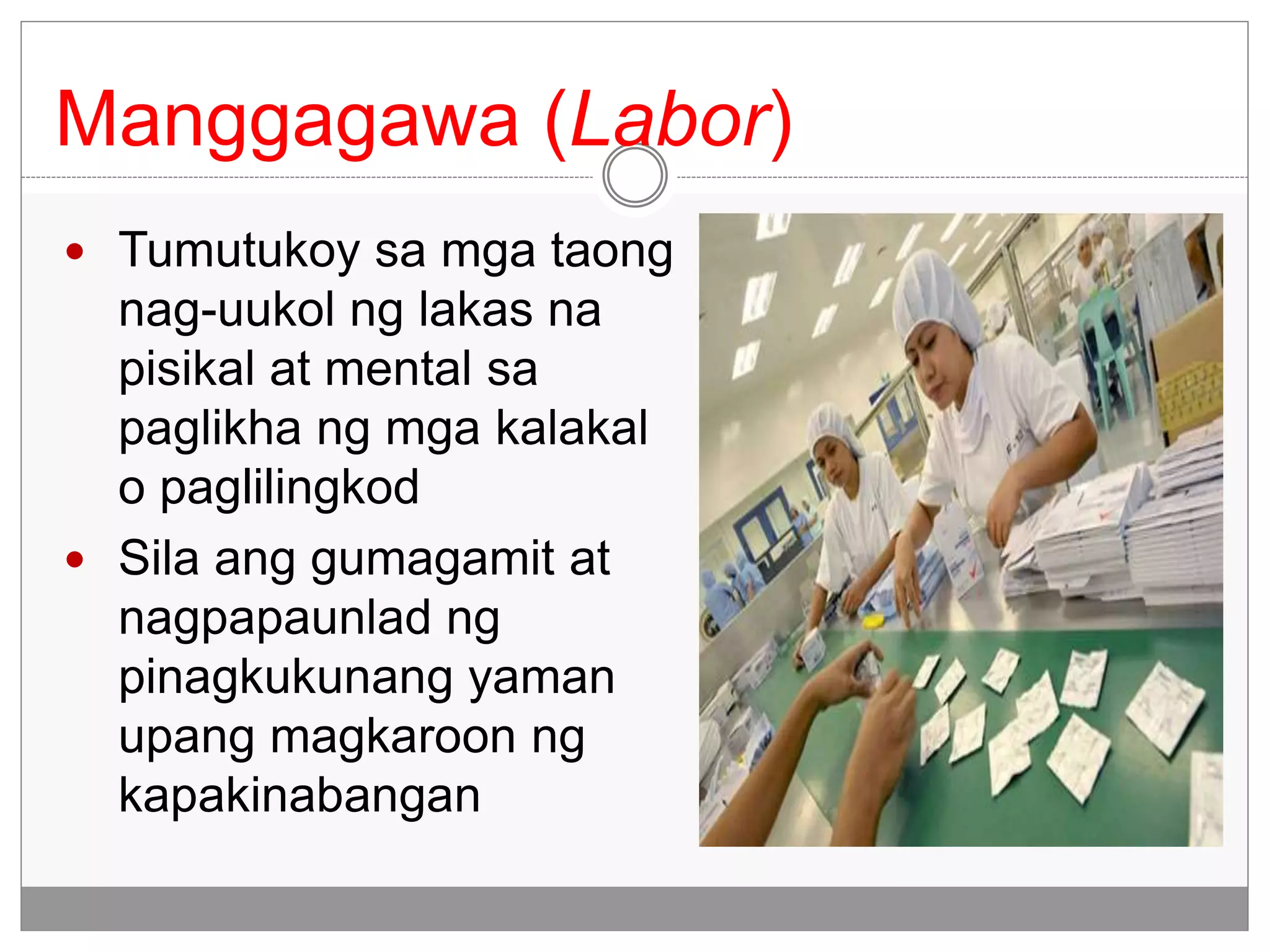 Aralin 6 produksyon | PPTX