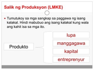 Aralin 6 produksyon | PPTX