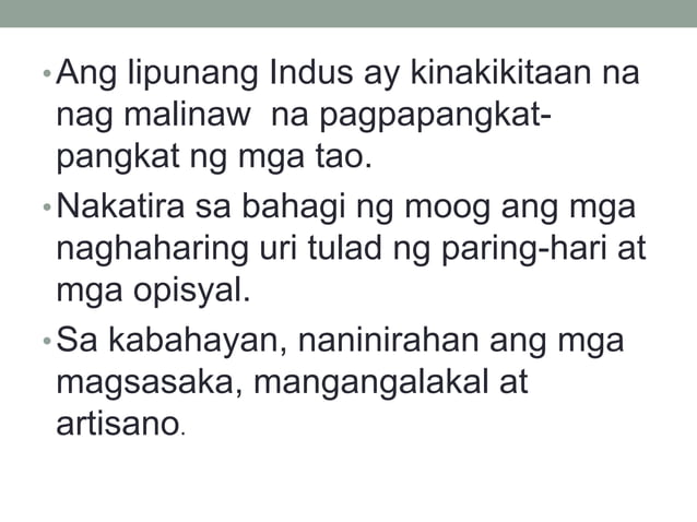 Aralin 6 Ang Kabihasnang Indus sa Timog Asya (3rd yr.) | PPTX