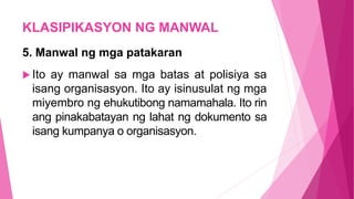 Aralin 6 at 7 Deskripsyon at Manwal ng Produkto | PPTX