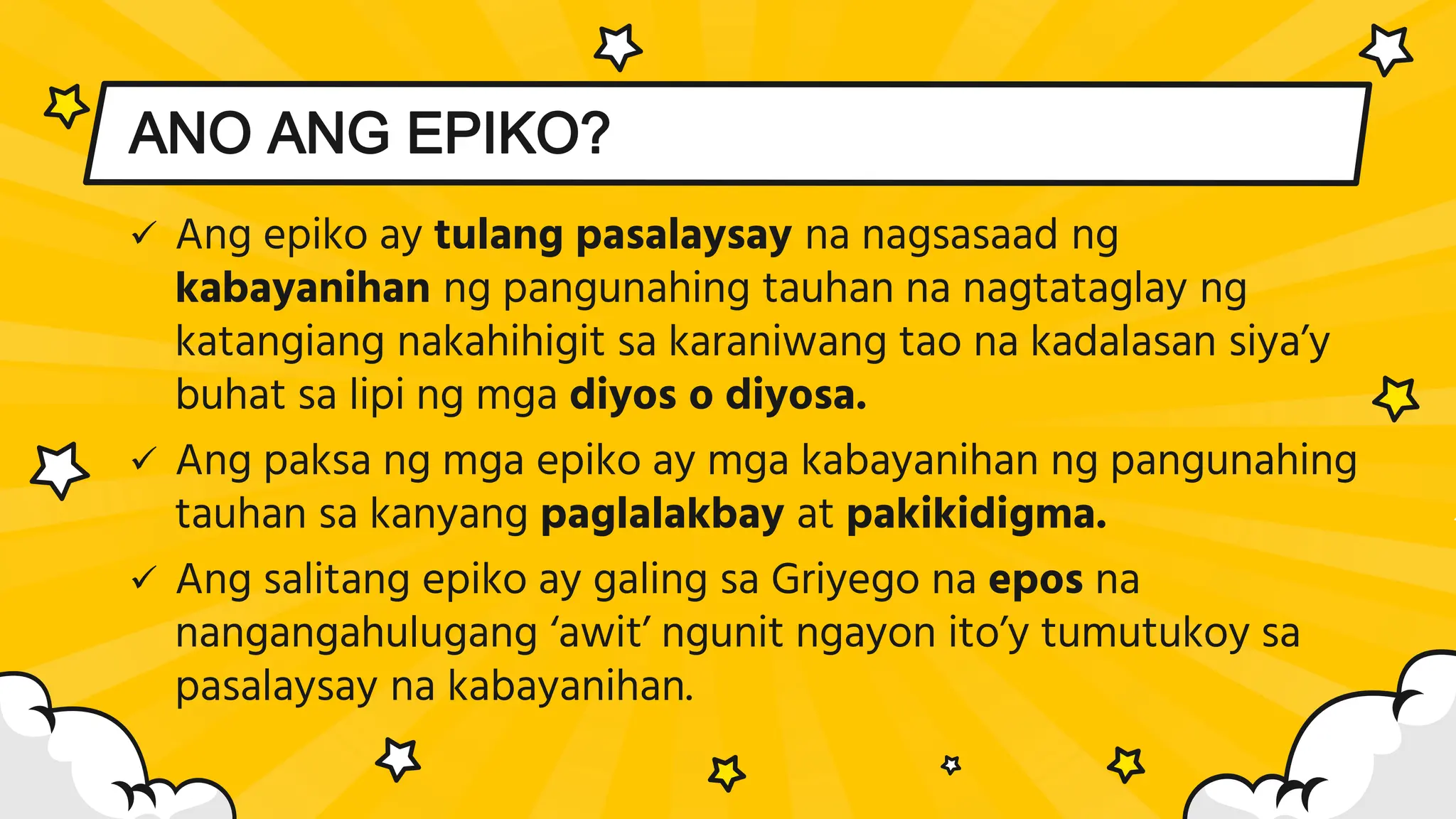 Rama at Sita, Batayang Kaalaman sa Epiko | PPTX