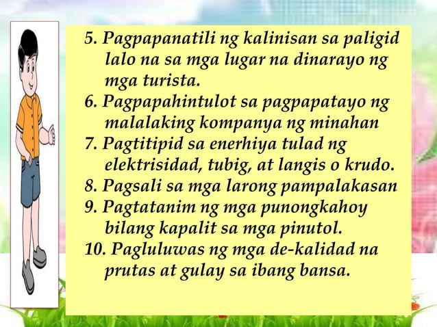 Aralin 6 kaugnayan ng matalinong pangangasiwa ng mga likas na yaman sa pag unlad ng bansa | PPTX