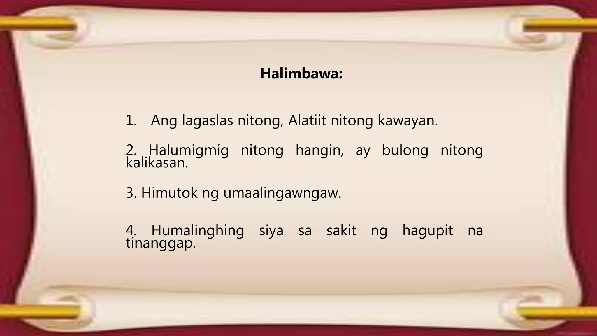 Uri ng Tayutay | PPTX