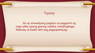 Uri ng Tayutay | PPTX