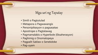 Uri ng Tayutay | PPTX