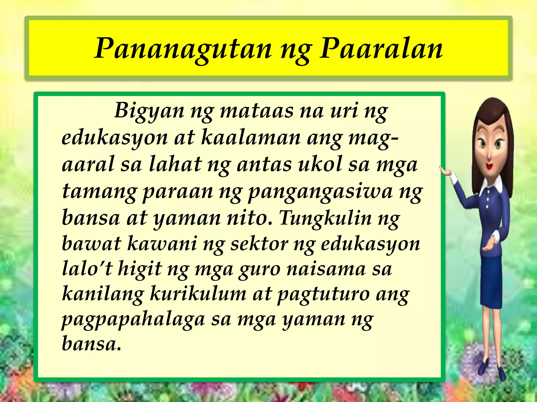 ARALING PANLIPUNAN: Yunit II Aralin 7: Pananagutan sa Pangangasiwa at ...