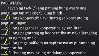 Aralin 78 kahulugan, layunin, at kahalagahan ng kooperatiba epp 6 4th quarter | PPTX
