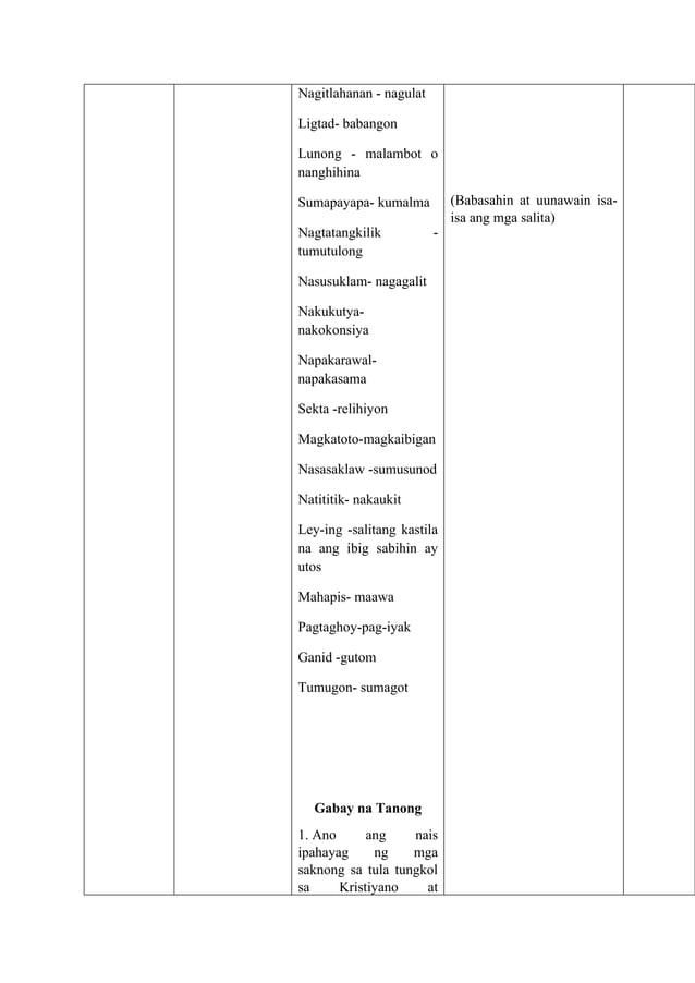 ARALIN 7 LP.docx BASED FILIPINO GRADE 8 Florante at laura | DOCX