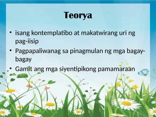 Aralin 7 Mga Teorya sa Pagkakabuo ng Kapuluan at Pinagmulan.pptx