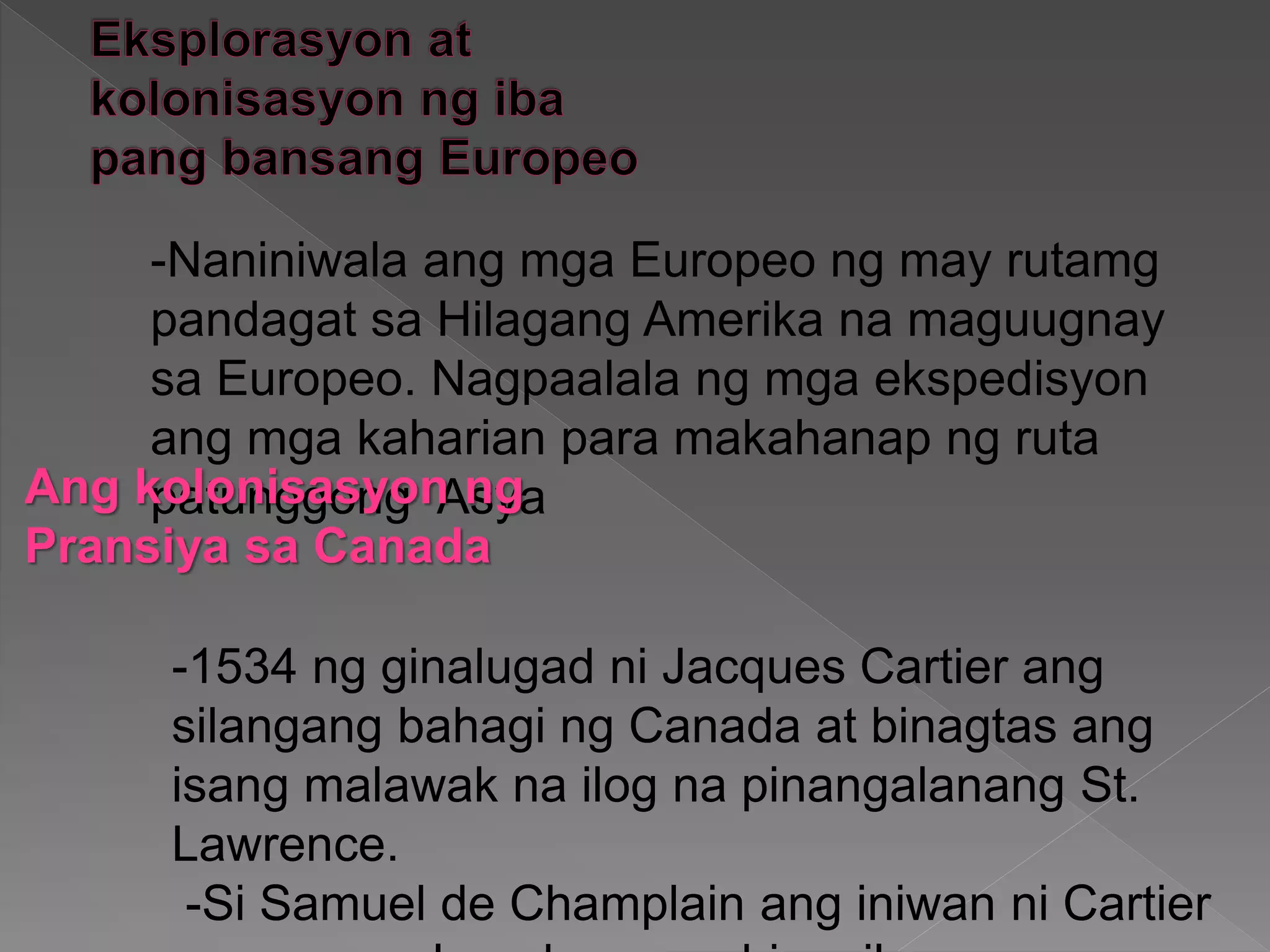 Aralin 8: Ang Paglawak ng Kapangyarihan ng Europa | PPTX