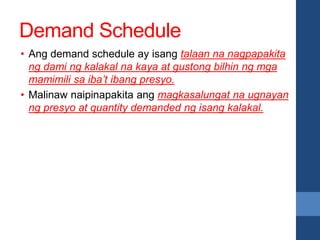 Aralin 8 ang demand at ang mamimili | PPTX