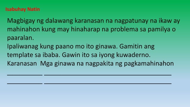 Aralin 9 Q1-Ako, Mahinahon Ako Sa Lahat ng Pagkakataon | PPTX