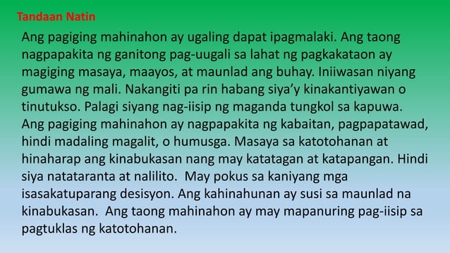 Aralin 9 Q1-Ako, Mahinahon Ako Sa Lahat ng Pagkakataon | PPTX