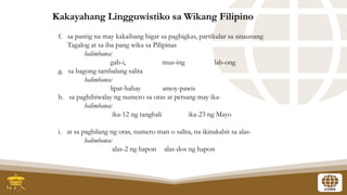 Komunikasyon at pananaliksik sa Wika at Kulturang Filipino - Aralin 9 ...