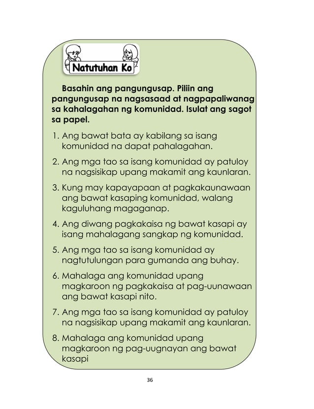 K TO 12 GRADE 2 LEARNING MATERIAL IN ARALING PANLIPUNAN | PDF