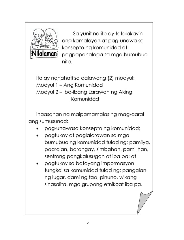 K TO 12 GRADE 2 LEARNING MATERIAL IN ARALING PANLIPUNAN | PDF