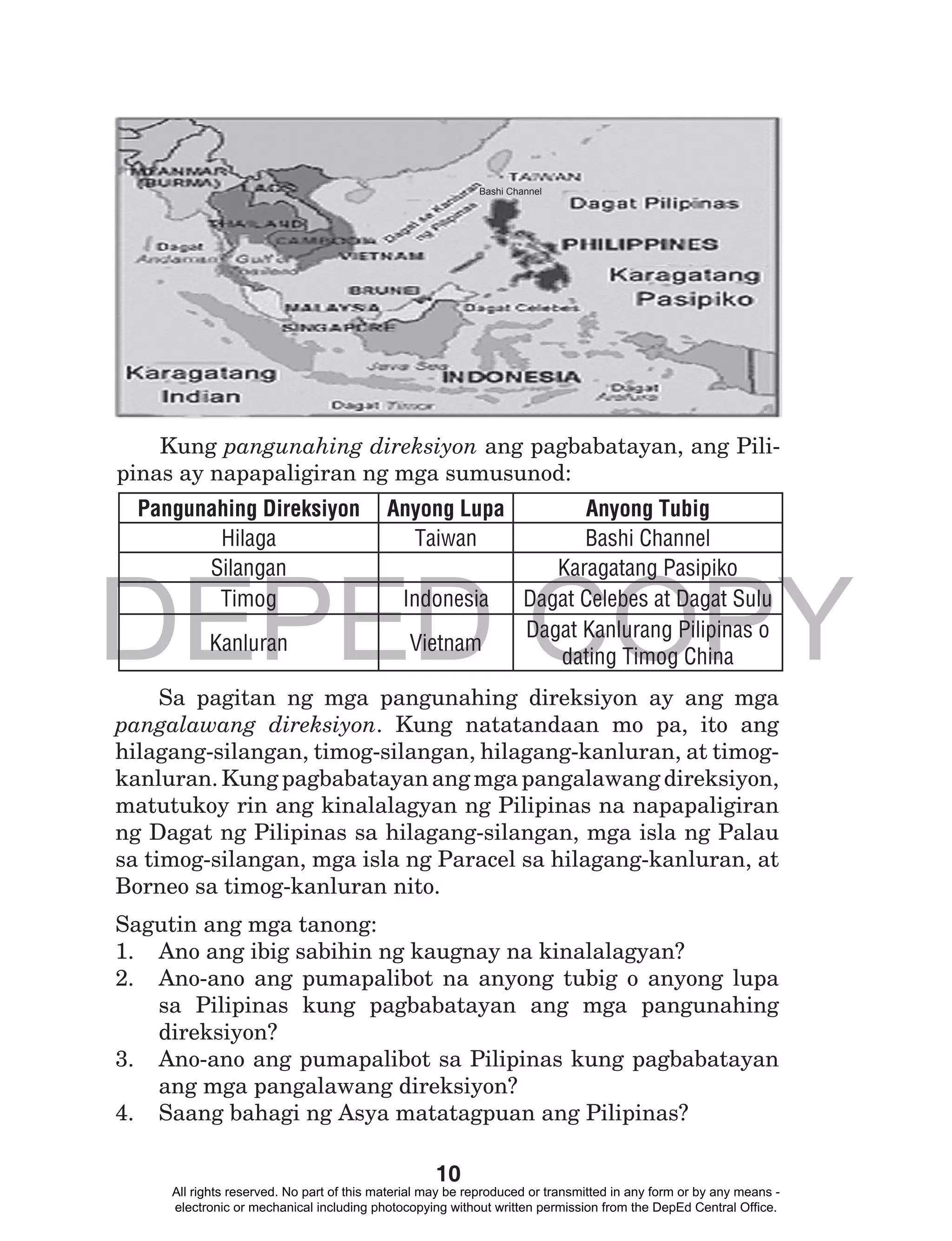 K TO 12 GRADE 4 LEARNER’S MATERIAL IN ARALING PANLIPUNAN (Q1-Q4) | PDF