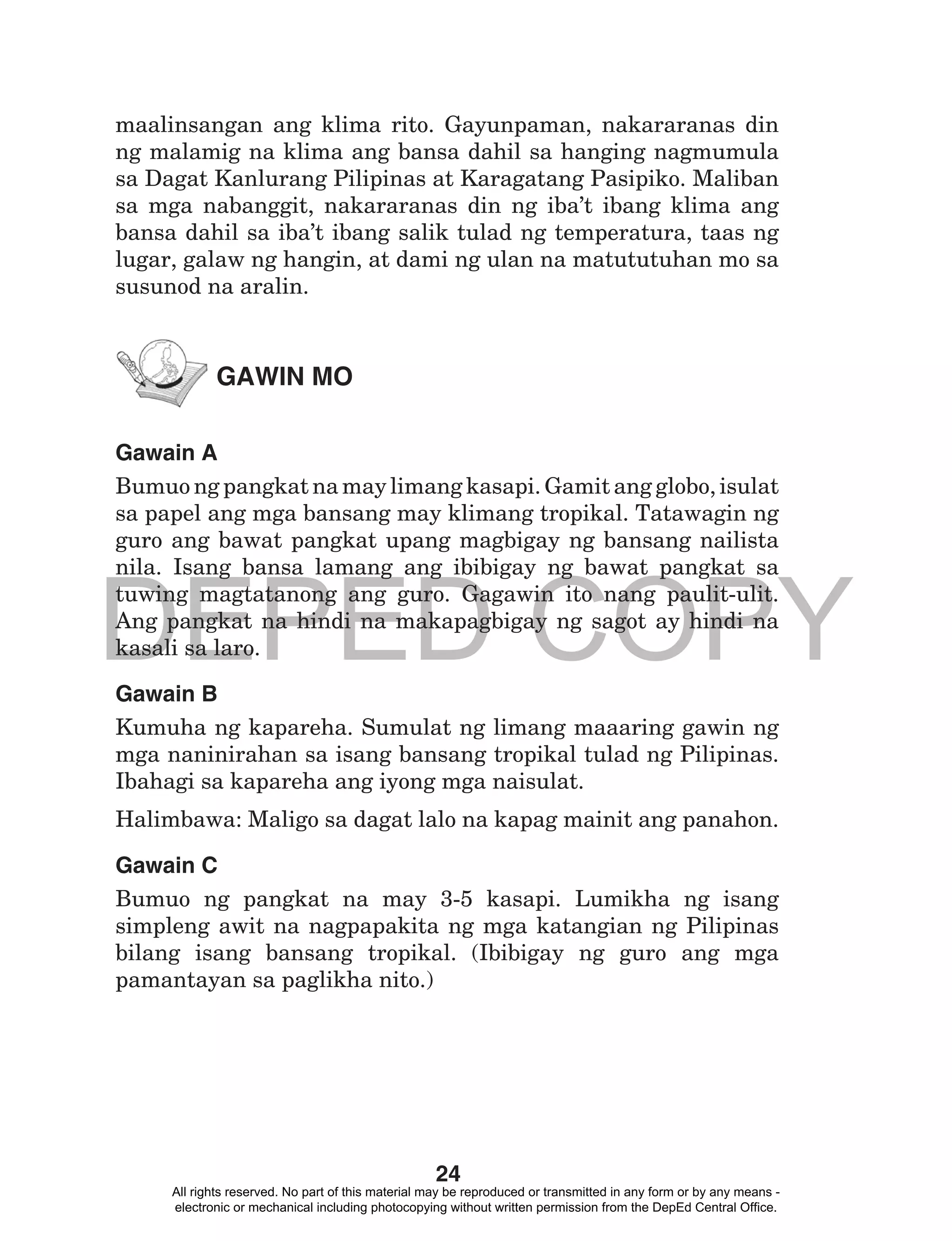 K TO 12 GRADE 4 LEARNER’S MATERIAL IN ARALING PANLIPUNAN (Q1-Q4) | PDF