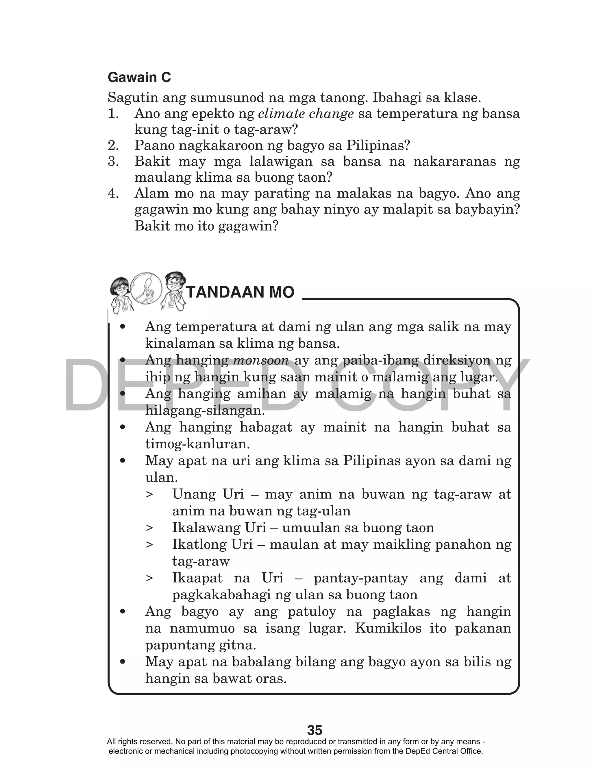 K TO 12 GRADE 4 LEARNER’S MATERIAL IN ARALING PANLIPUNAN (Q1-Q4) | PDF
