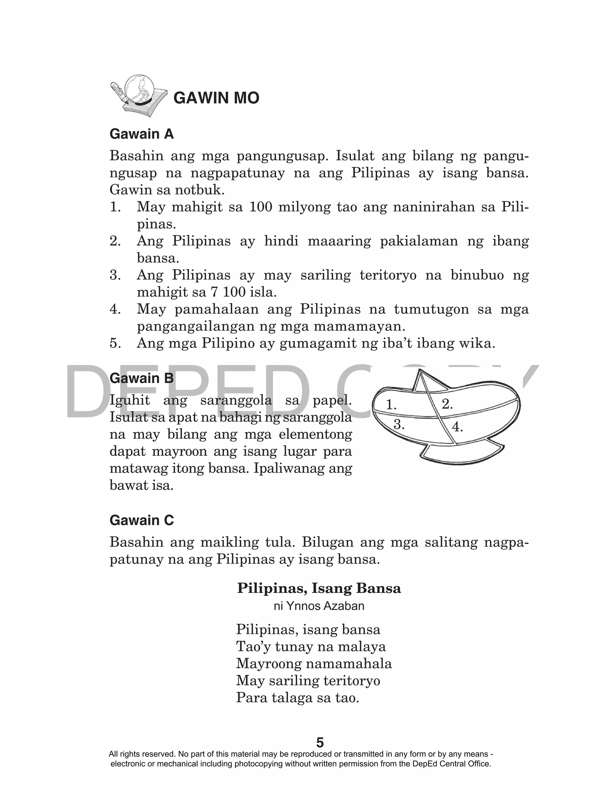 K TO 12 GRADE 4 LEARNER’S MATERIAL IN ARALING PANLIPUNAN (Q1-Q4) | PDF