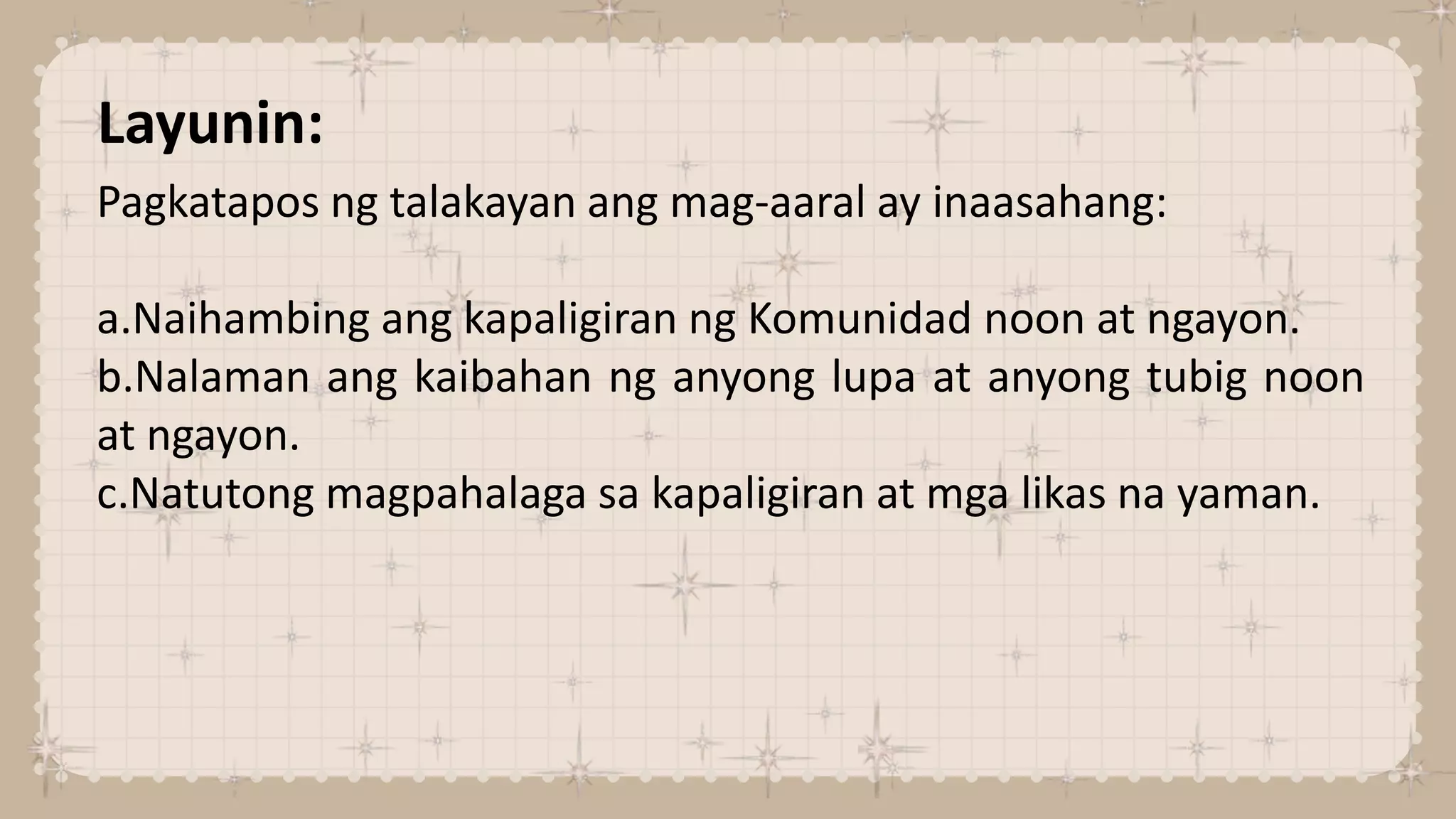 Ang Kapaligiran ng Komunidad Noon at Ngayon | PPTX