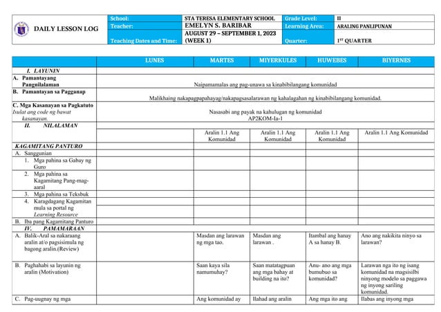 DAILY LESSON LOG ARALING PANLIPUNAN 1.docx