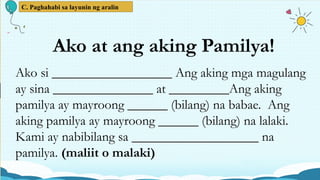 ARALING Panlipunan 1- ang aking pamilya.pptx