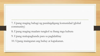 Araling Panlipunan 10- Kontemporaryong Isyu | PPTX