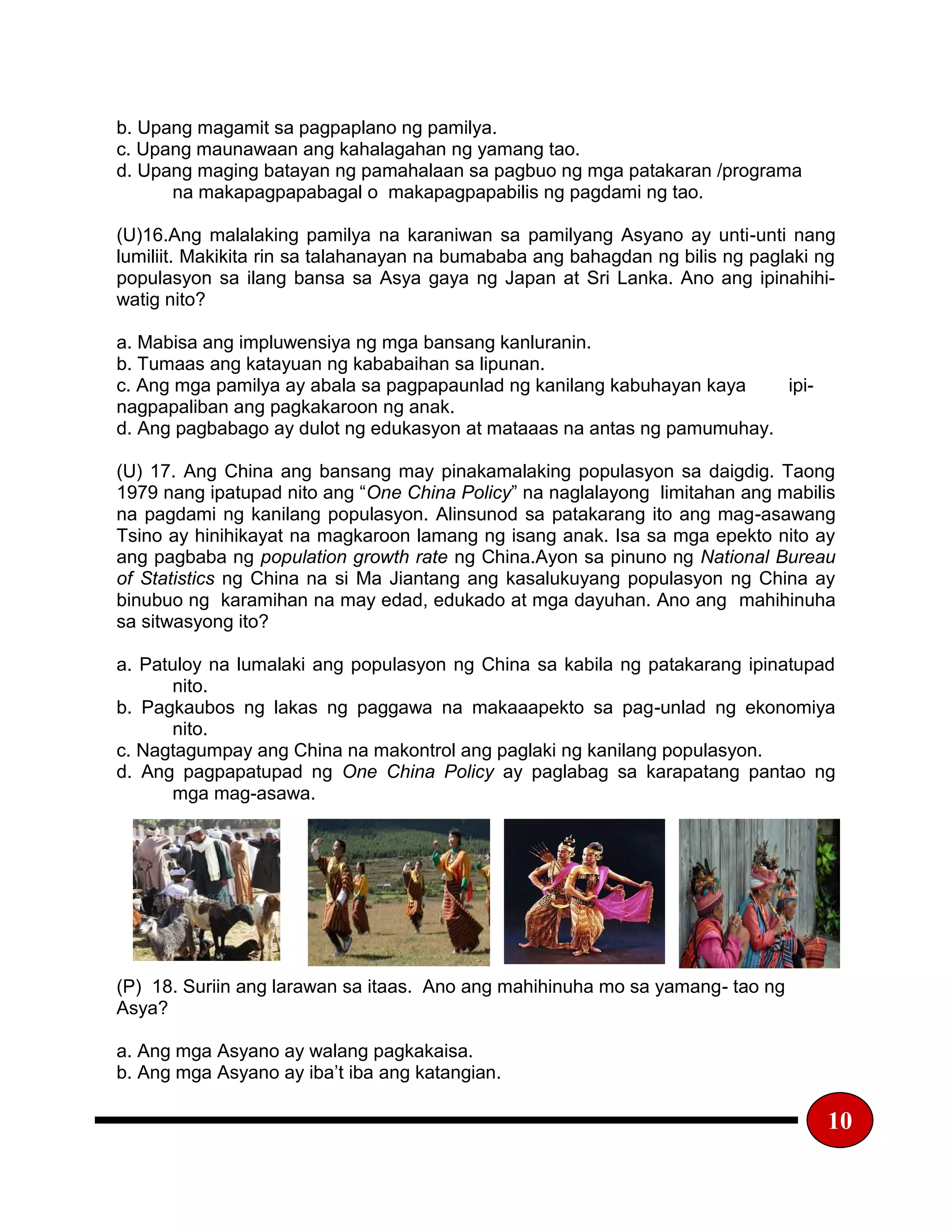 Araling Panlipunan 1st Quarter Grade 8 | PDF