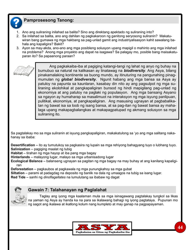 Araling Panlipunan 1st Quarter Grade 8 | PDF