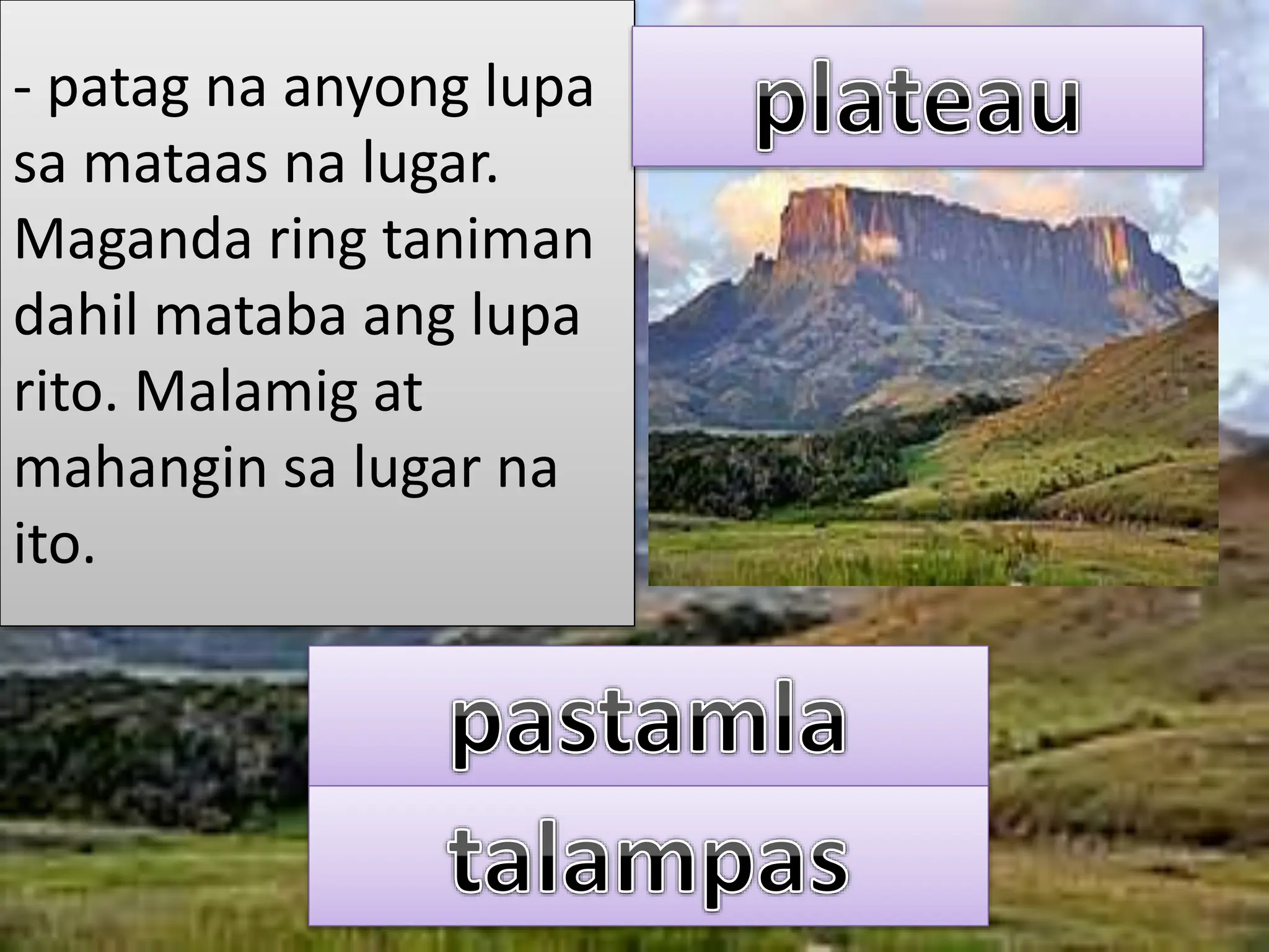 Araling Panlipunan 3 anyong lupa at anyong tubig.pptx