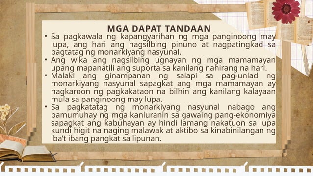 Mga Pambansang Monarkiya- Araling Panlipunan | PPTX