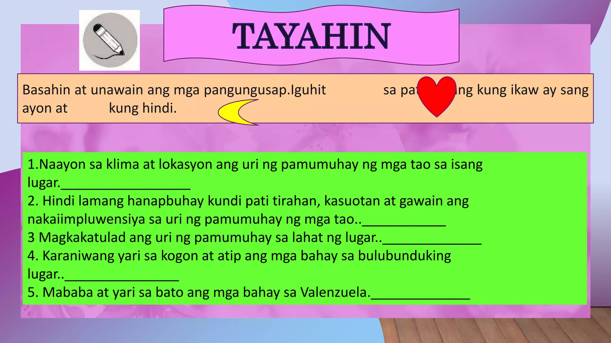 Araling Panlipunan 3 Yunit III Aralin 2 Impluwensya ng Klima at ...