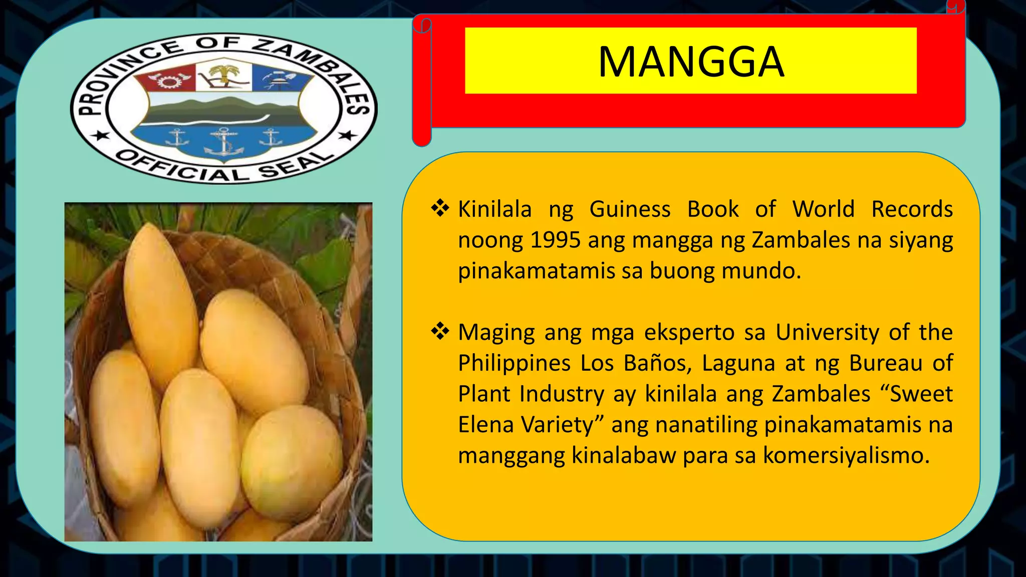 Araling Panlipunan 3 Yunit III Aralin 3 Ang Kultura ng Aming Lalawigan sa Region 3 o Gitnang ...