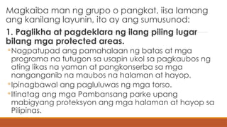 ARALING PANLIPUNAN 4 - PANGANGALAGA SA MGA PINAGKUKUNANG – YAMAN NG ...