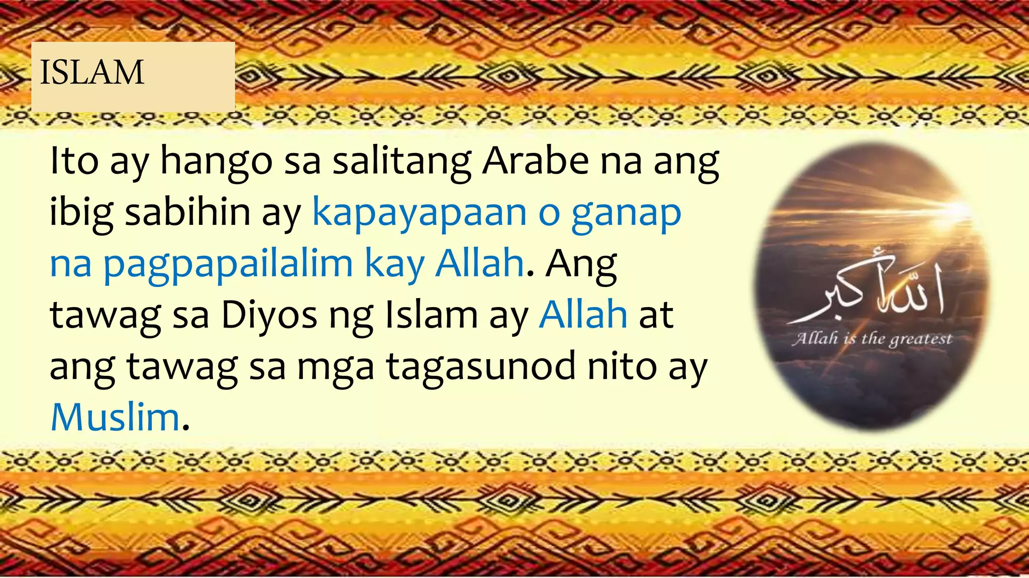 Araling panlipunan 5 paglaganap at katuruang islam sa pilipinas | PPTX