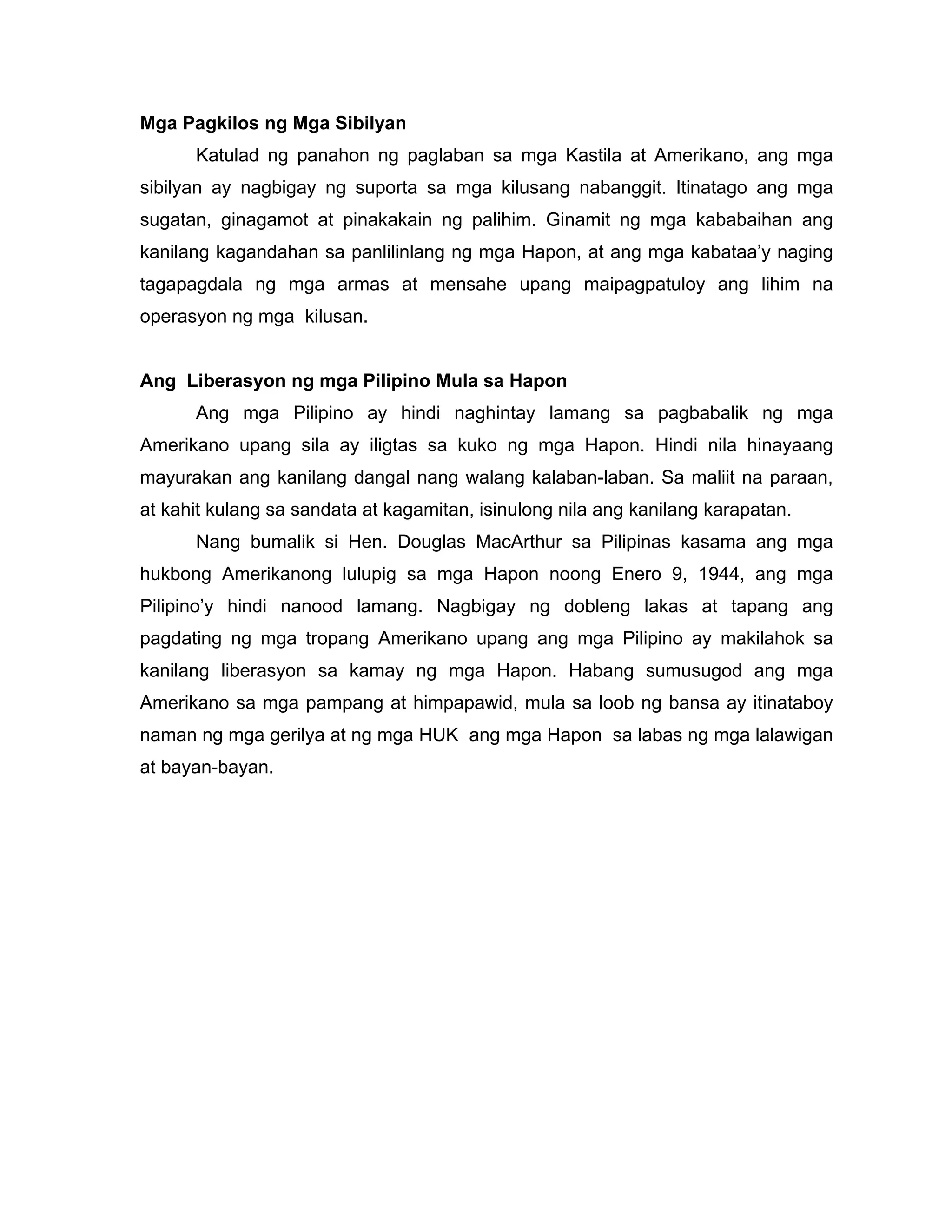 AP 6 Ang Pananakop ng mga Hapones sa Pilipinas | PDF