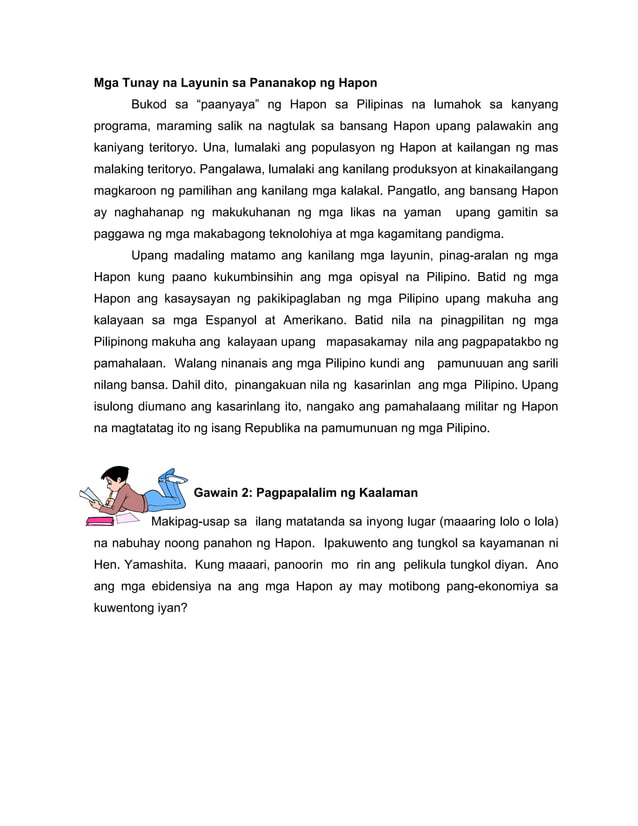 AP 6 Ang Pananakop ng mga Hapones sa Pilipinas | PDF