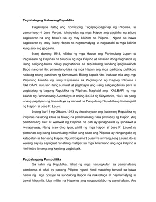 AP 6 Ang Pananakop ng mga Hapones sa Pilipinas | PDF