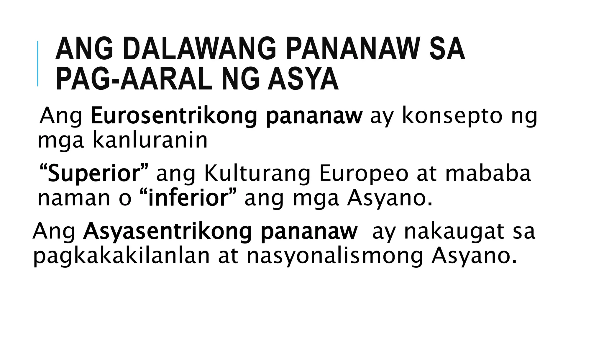 Araling Panlipunan 7- Ang Konsepto ng Asya | PPTX
