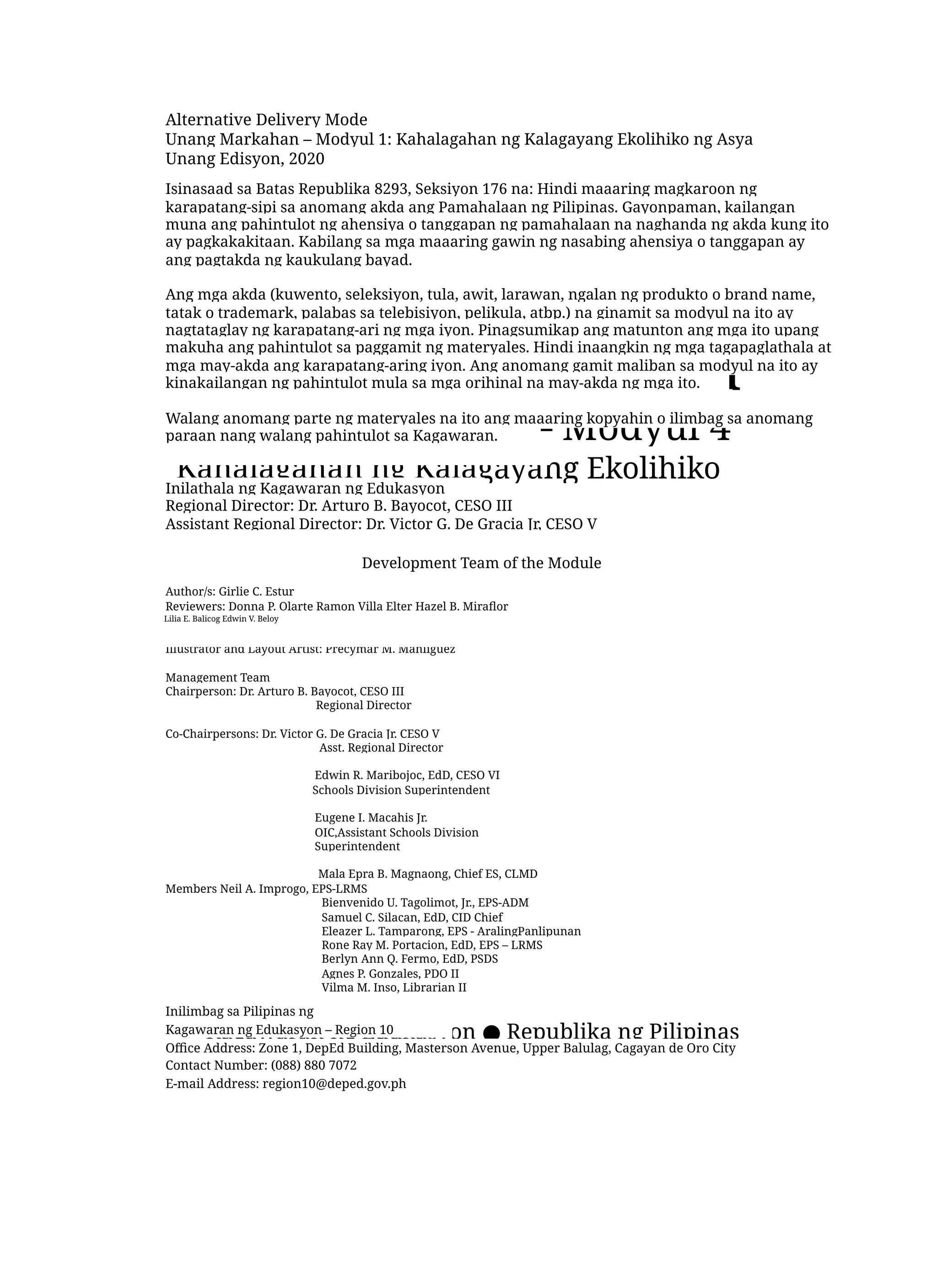 Araling Panlipunan7_q1_mod4_kalagayang ekolohiko ng asya_v5.doc