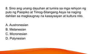 Quarter 1 sa Araling Panlipunan _Klasikal na lipunan sa Afrika, Amerika ...